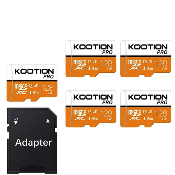 KOOTION 128GB Micro SD Card 5 Pack, High Speed U3 TF Card for Phone ...