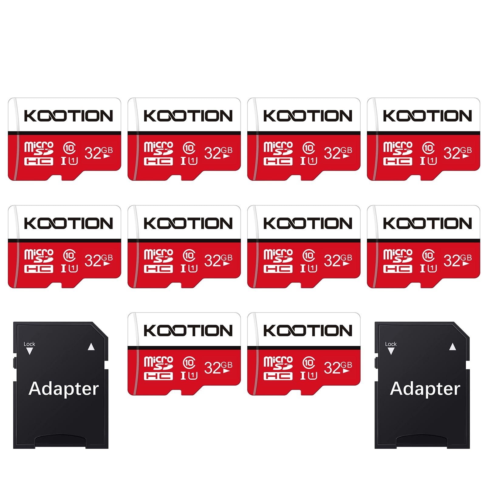 KOOTION 32GB Micro SD Card 10 Pack for Drones, Game Consoles, Phones ...