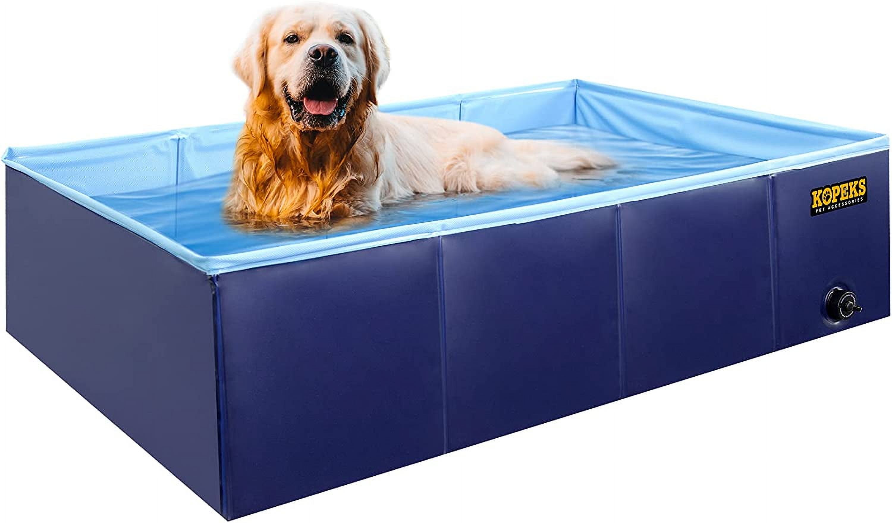 KOPEKS Outdoor Rectangular Swimming Pool Bathing Tub - Portable ...