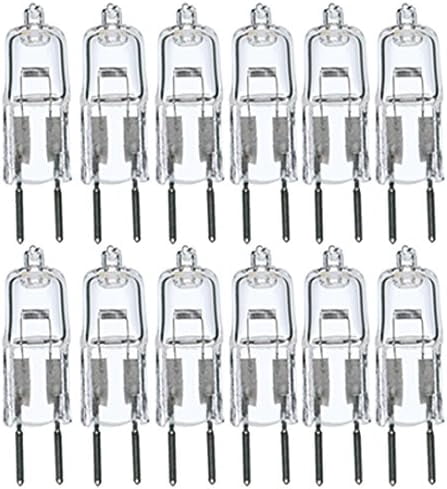 KOR (Pack of 12) Halogen G4 Base T3 Bi-Pin Light Bulbs, 12V AC/DC, 2 ...