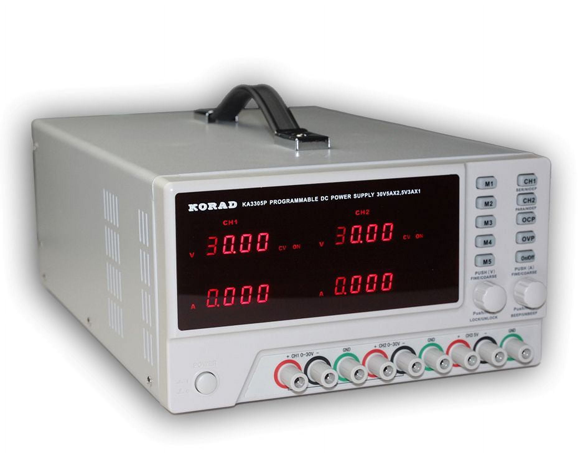 KORAD KA3305P - Programmable Precision Variable Adjustable 30V, 5A DC Triple Linear Power Supply ...