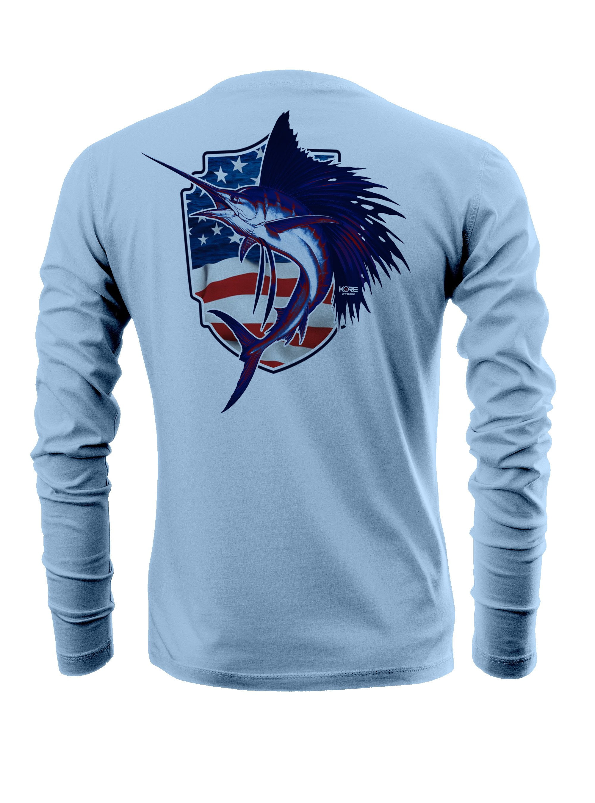KORE Offshore Mens Long Sleeve UPF50+ Dri-All-Day Sunbl0ck Fishing ...
