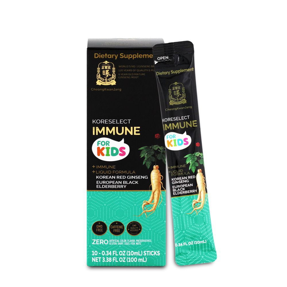 KORESELECT Immune Kids Liquid Sticks - Ginseng Liquid Sticks with ...