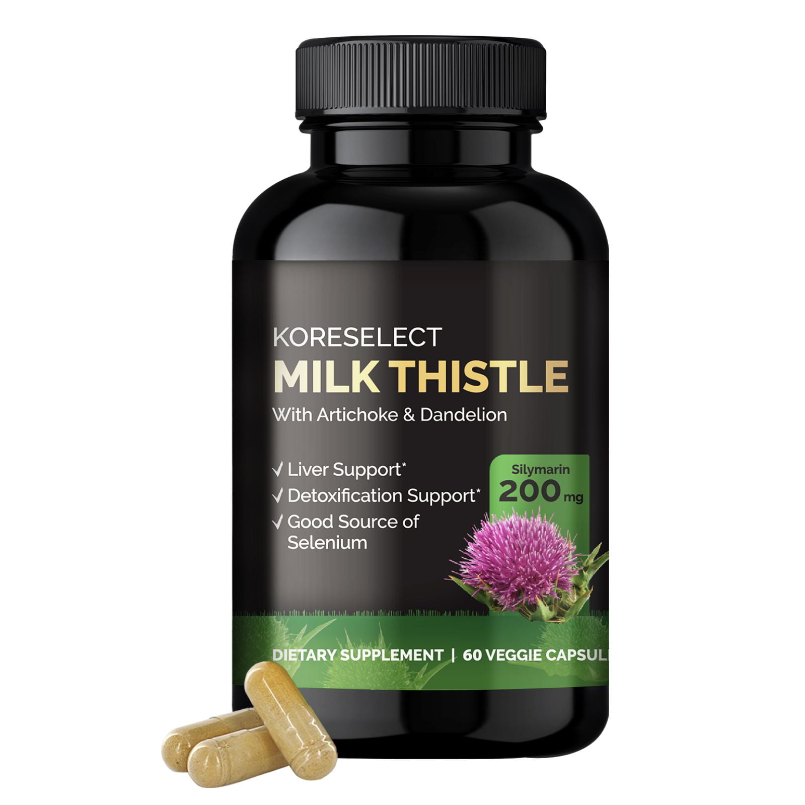 Koreselect Liver Cleanse And Detox Supplement Milk Thistle Dandelion