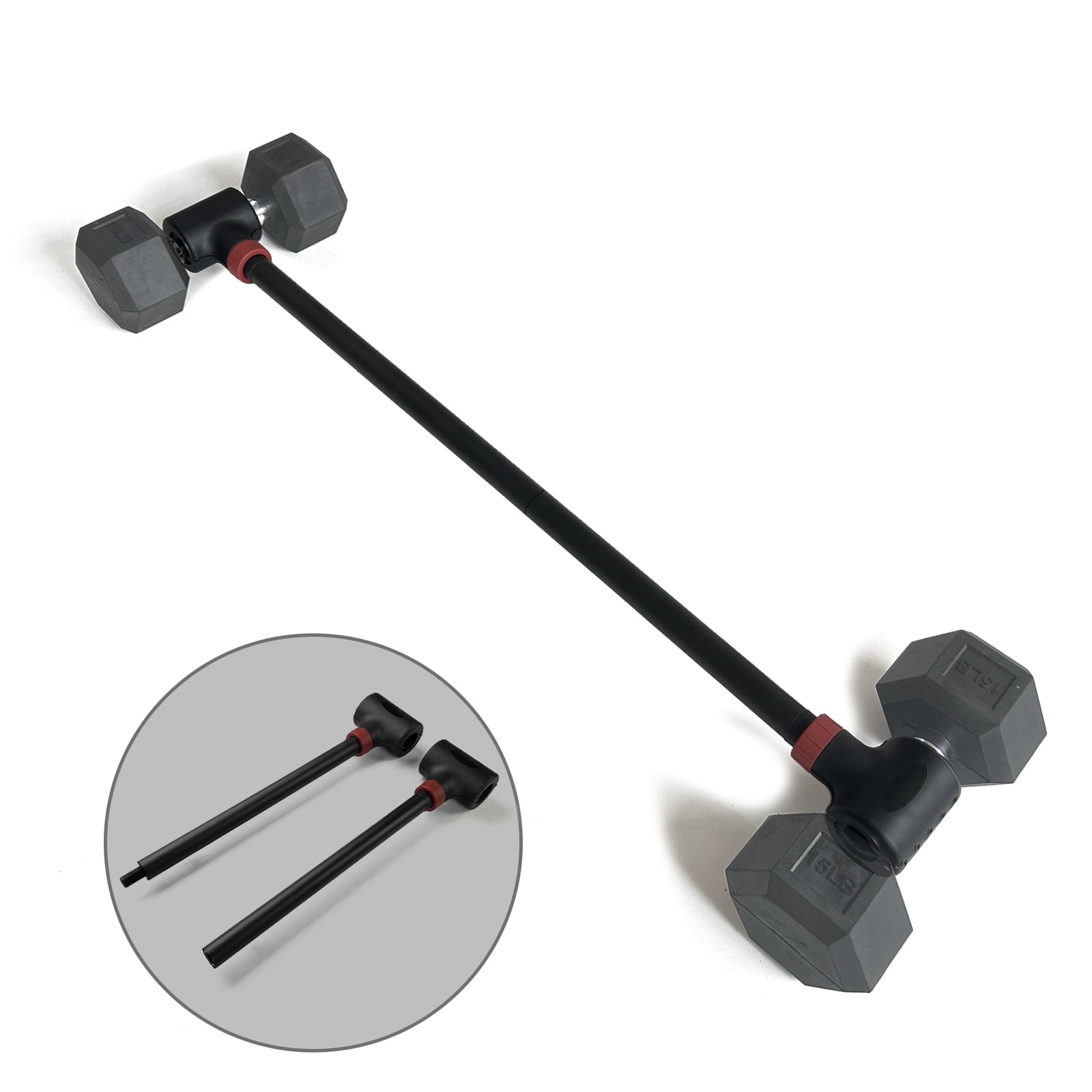 KORIKAHM Dumbbell Barbell Converter Bar, Adjustable Weight Capacitry ...