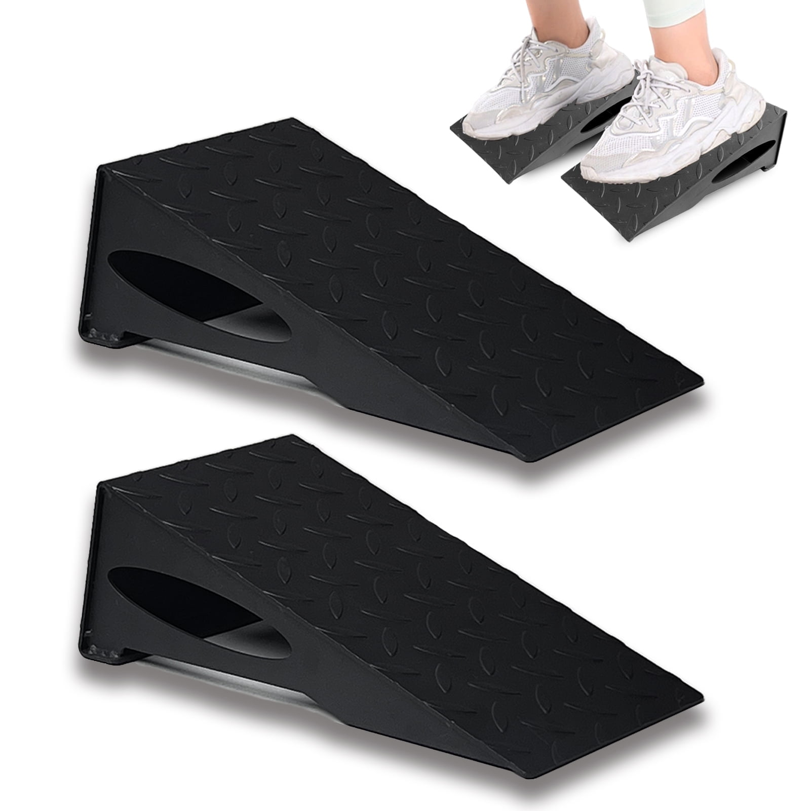 KORIKAHM Steel Squat Wedge Block & Slant Board, Heel Elevated Split ...