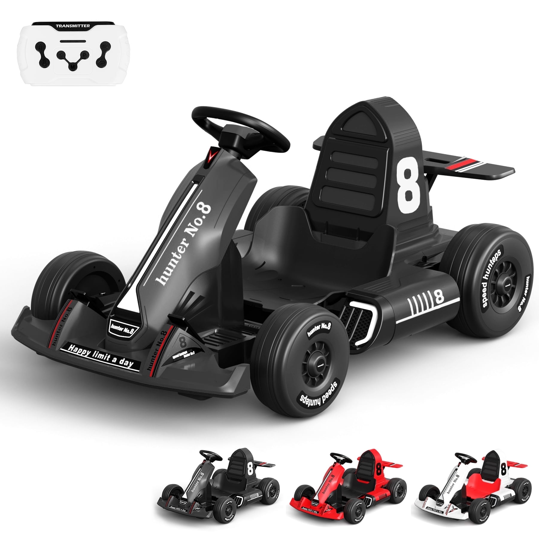 KORIMEFA 12V Kids Electric Powered Ride on Toy Car with Remote Control, Outdoor Race Pedal Go ...