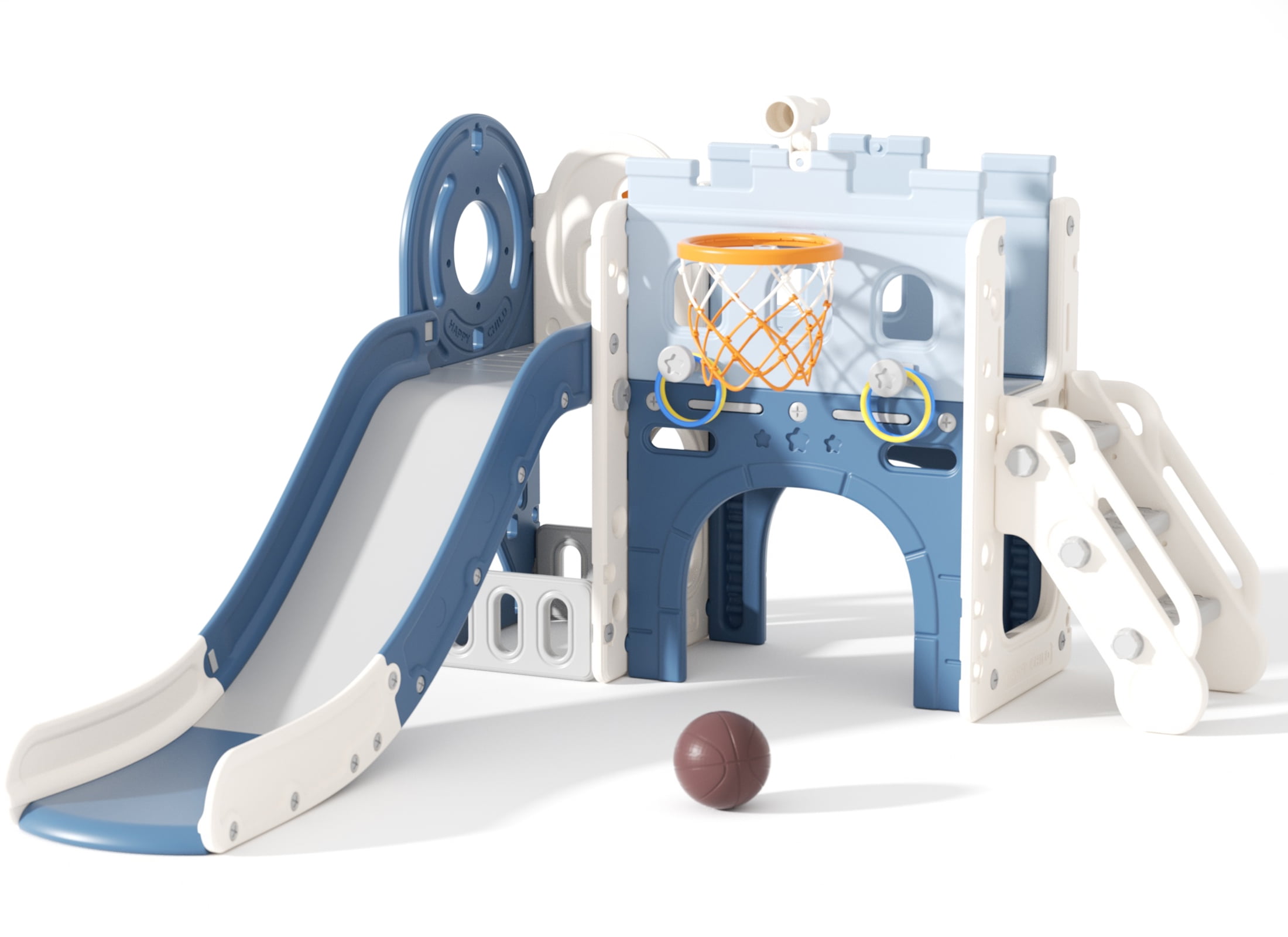 KORIMEFA 9 in 1 Toddler Slide, Kid Slide for Toddlers Age 1-3 with Ring ...