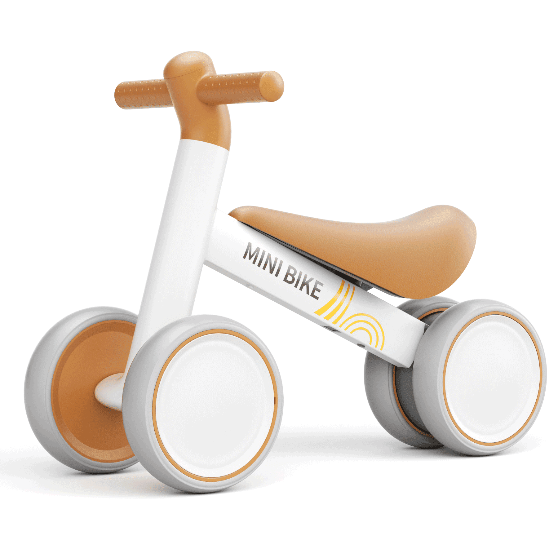 KORIMEFA Baby Balance Bike, Toddler Bicycle with 4 Wheels for 10-36 ...