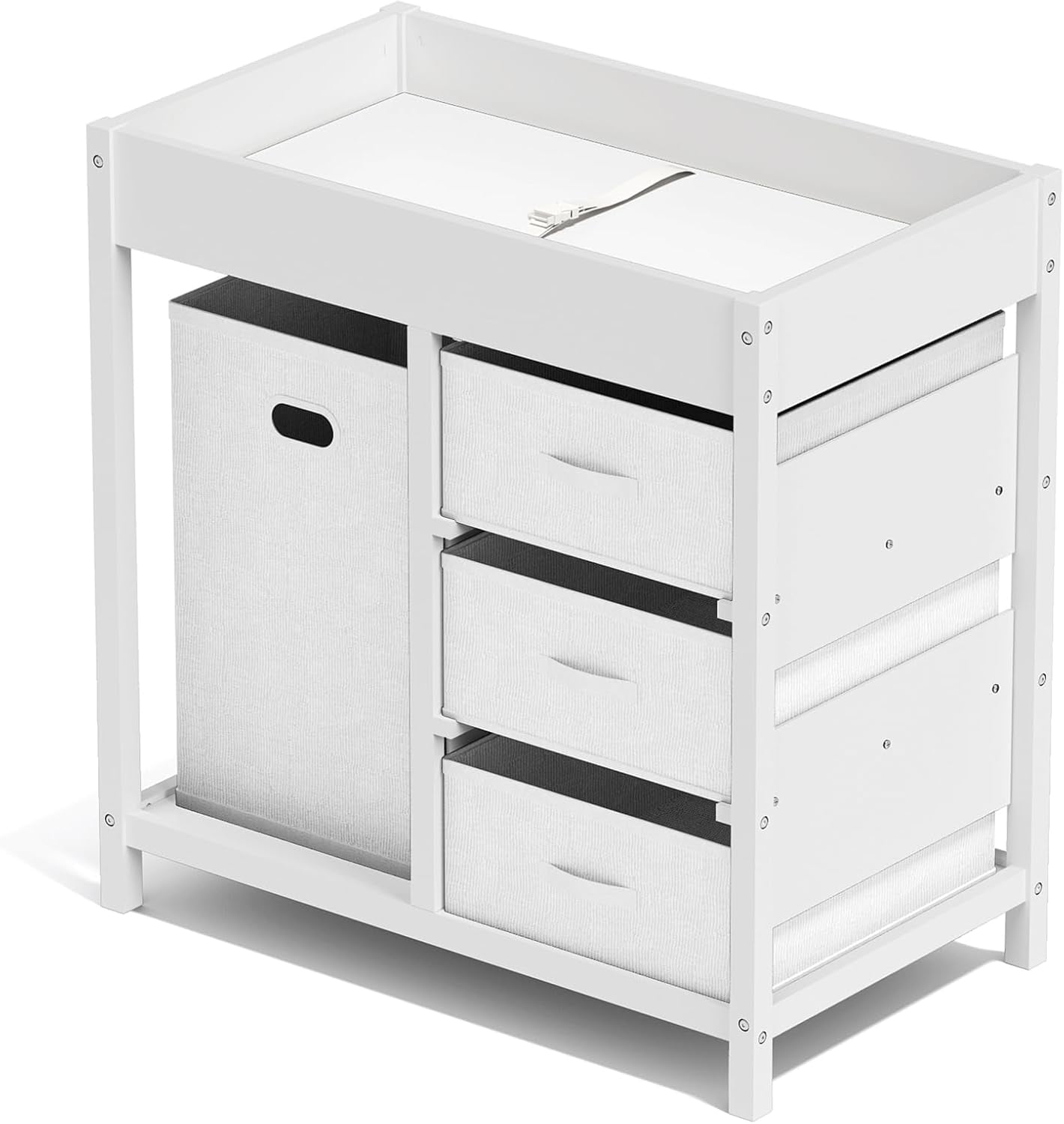 KORIMEFA Baby Changing Table, Baby Diaper Changing Station Dresser with ...