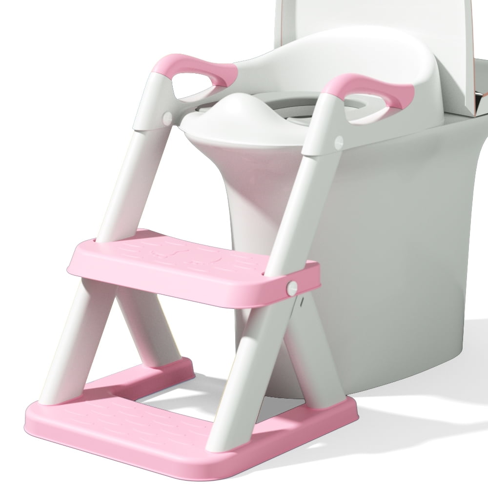 KORIMEFA Foldable Baby Potty Training Chair with Step Stool Ladder for ...