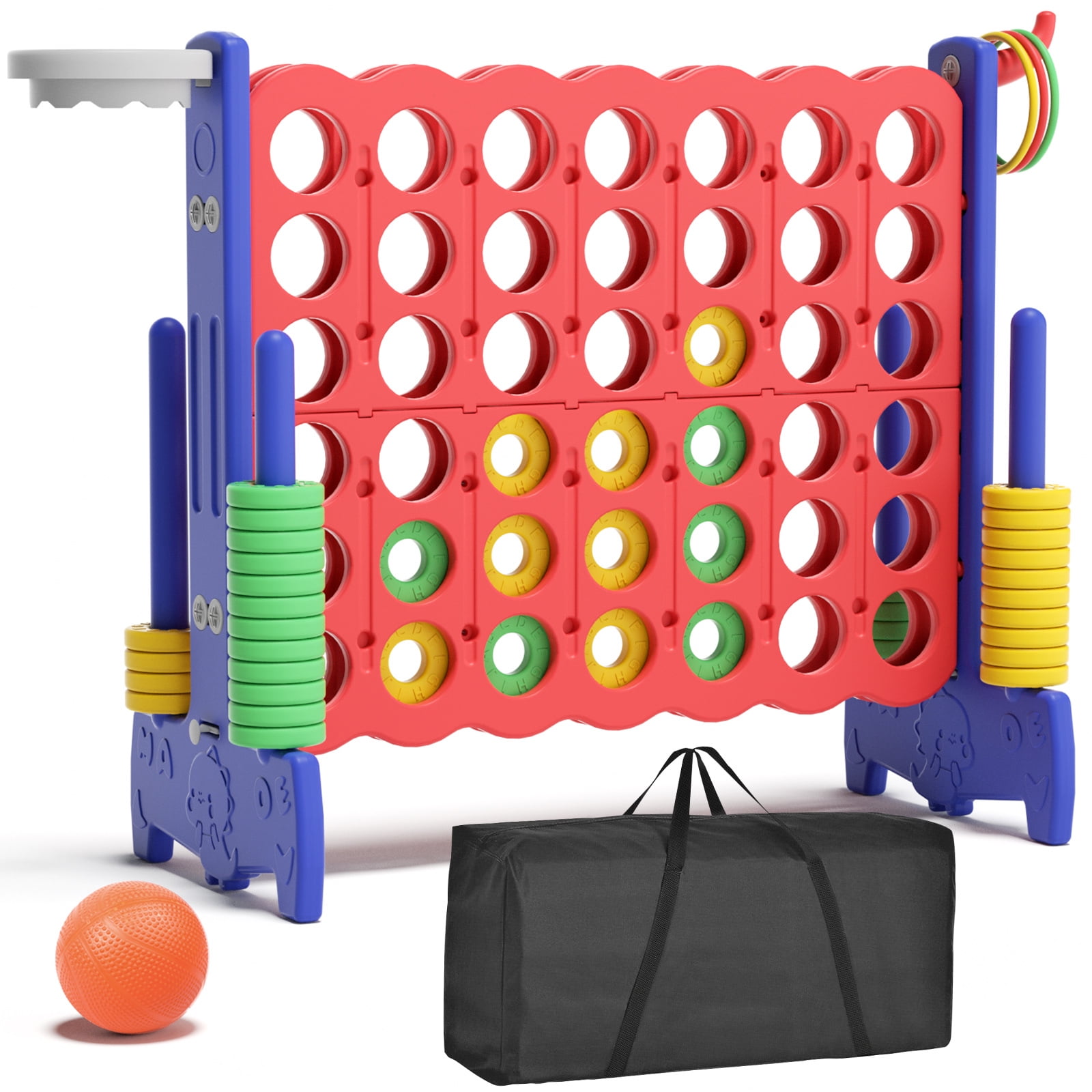 KORIMEFA Jumbo 4-to-Score Giant Game Set, 4 in A Row for Kids Adults ...