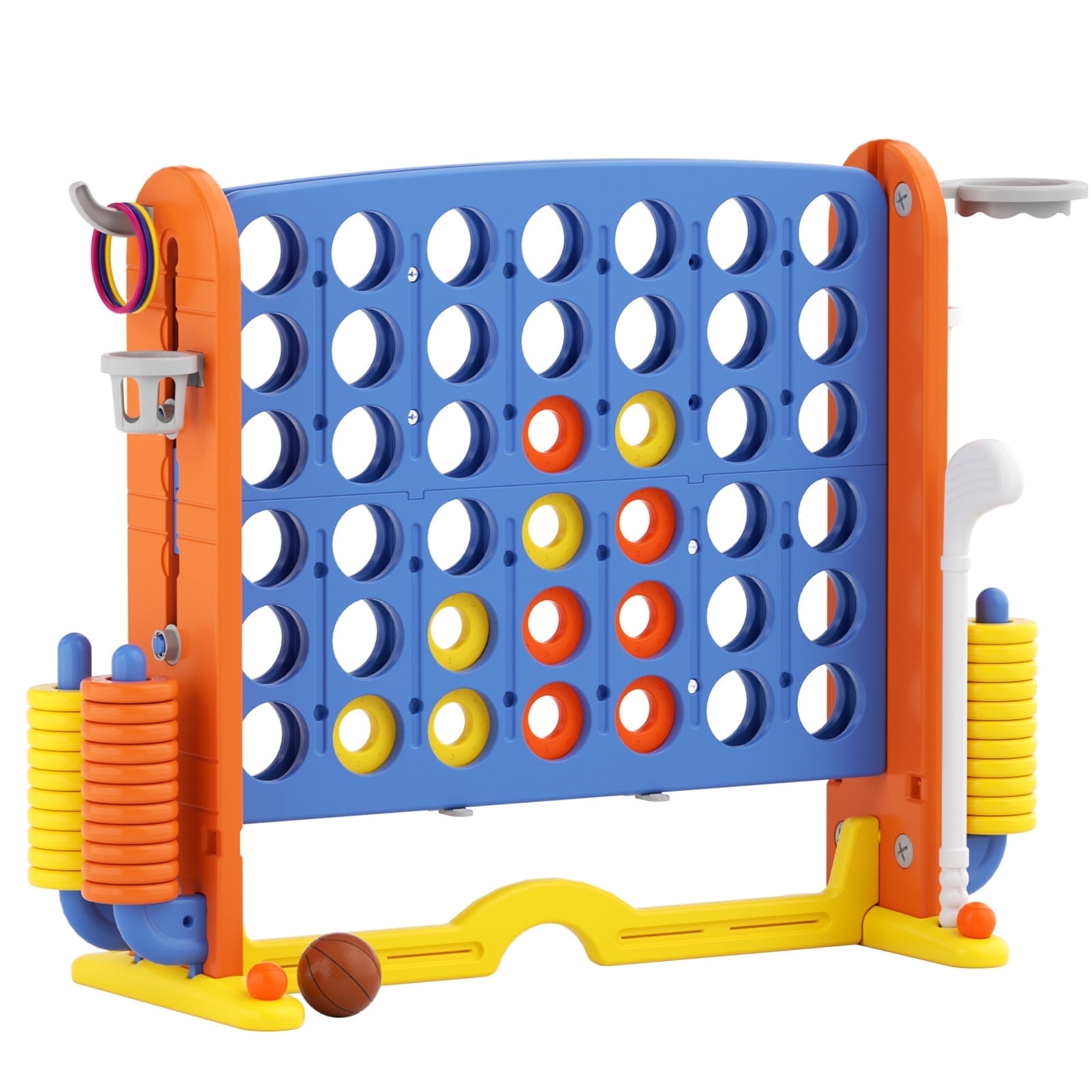 KORIMEFA 4-to-Score Game Set, 3.5FT Indoor & Outdoor with 42 Rings ...