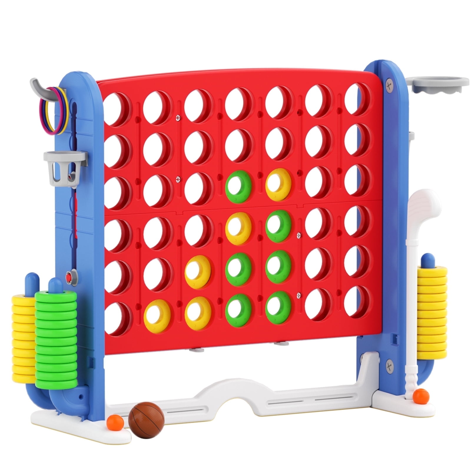 KORIMEFA Jumbo 4-to-Score Game Set, Indoor & Outdoor, 3.5FT Tall with ...