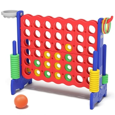 Giant Connect 4 Game Set Jumbo Yard Game for Kids and Adults - Includes ...