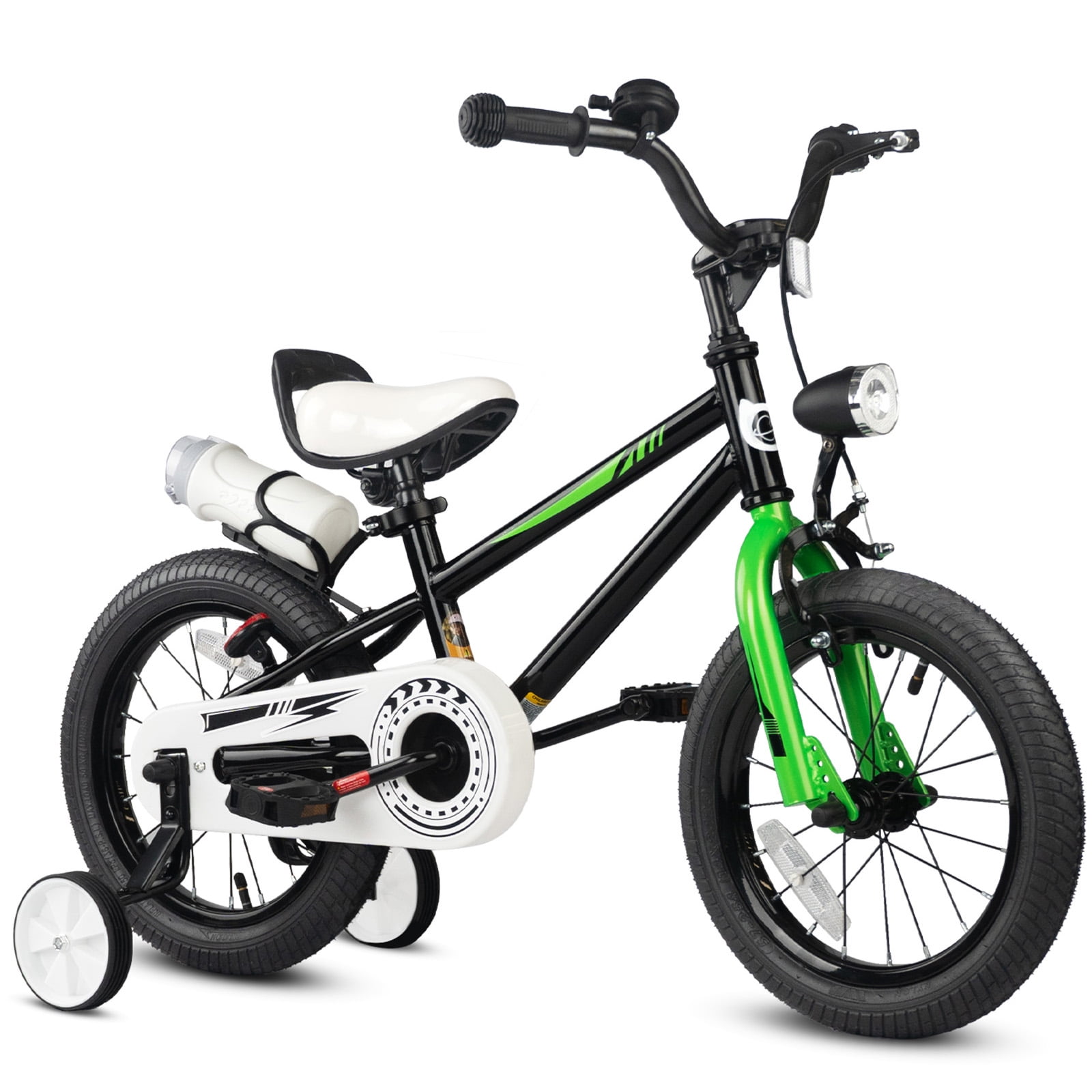 KORIMEFA 12 14 16 inch Boys Bike with Training Wheels, Water Bottle ...