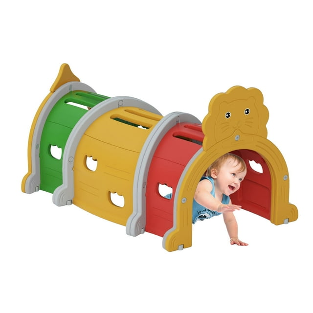 KORIMEFA Kids Play Tunnel for Toddlers, Caterpillar Tunnel Gift for 3-6 ...