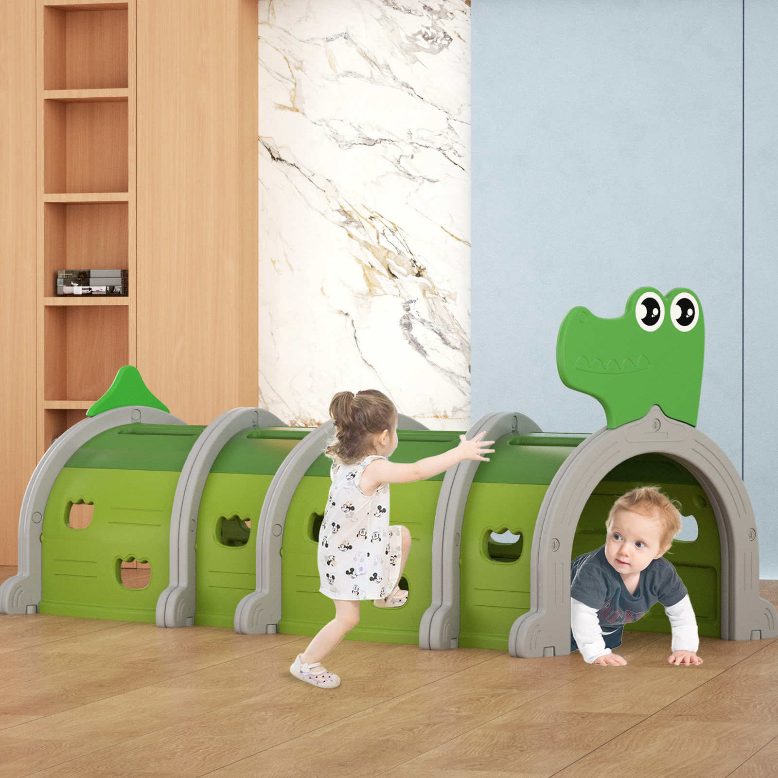 KORIMEFA Kids Play Tunnel for Toddlers, Caterpillar Tunnel Gift for 3-6 ...
