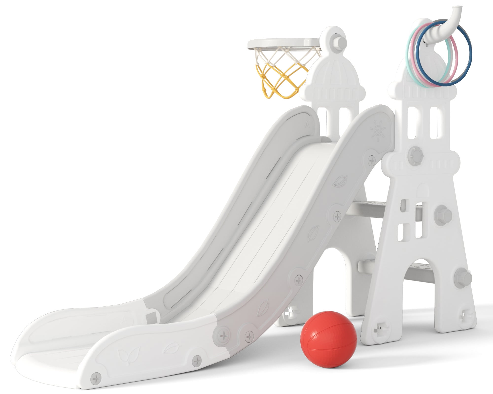 KORIMEFA Kids Slide for Toddlers Age 1-3, Toddler Slide Climber Set for ...