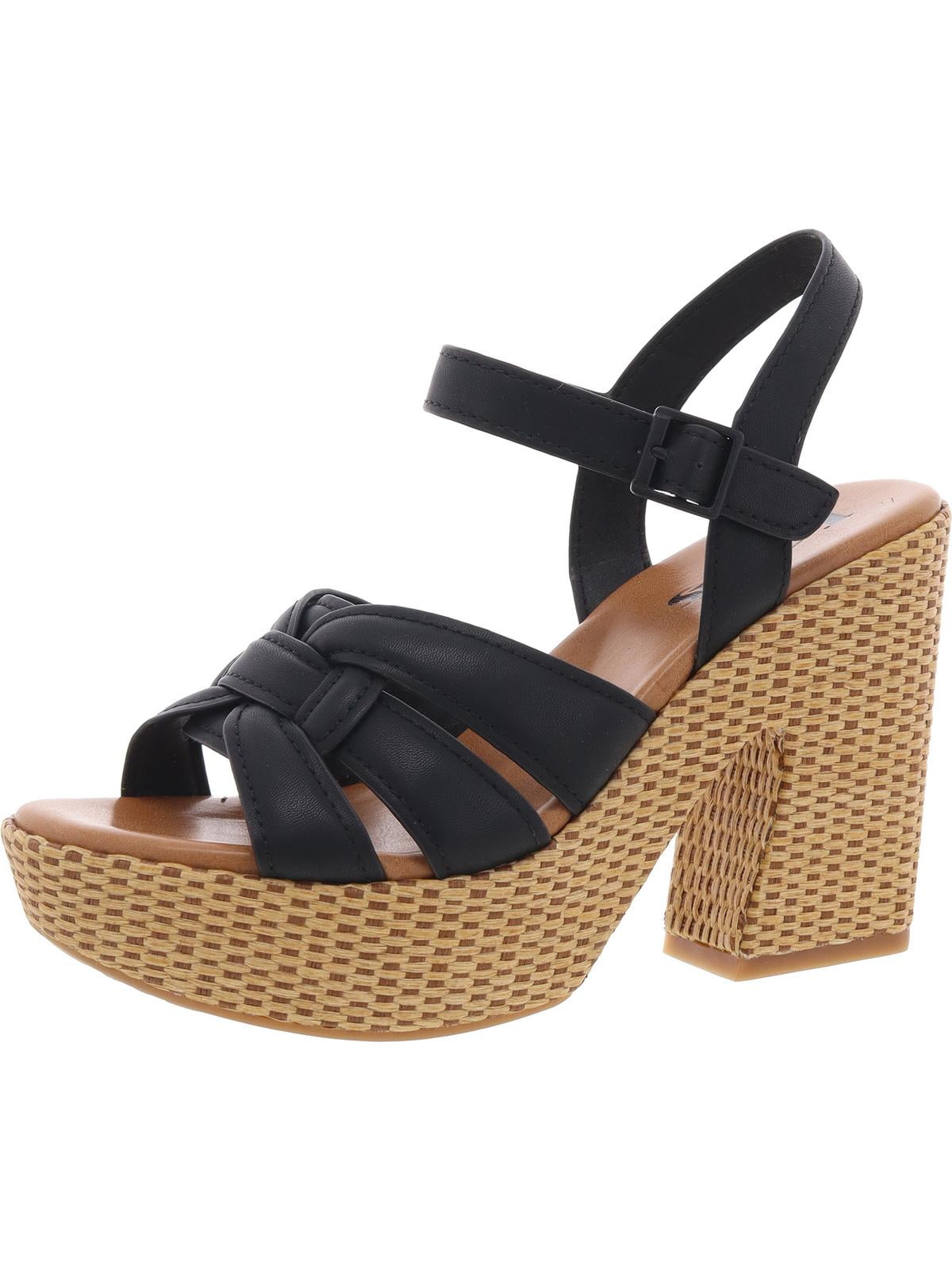 KORKS Womens DEE Buckle Block Heels - Walmart.com