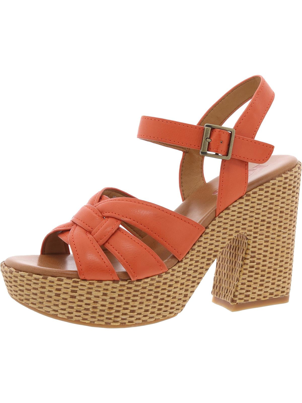 KORKS Womens DEE Buckle Block Heels - Walmart.com