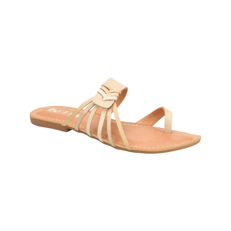 KORKS Womens Raine Thong Flat Flat Sandals