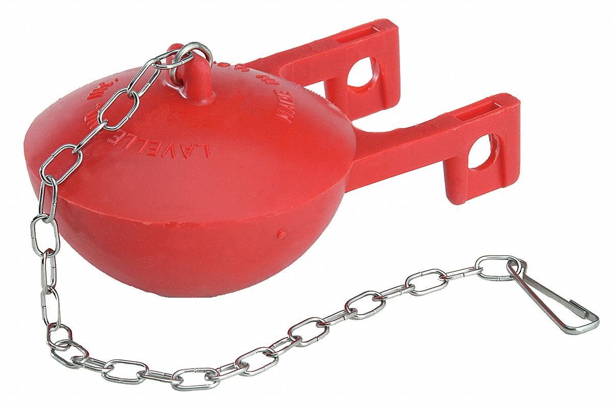 KORKY Rubber Flush Ball Toilet Flapper, Red, for Use with Fits Specific ...