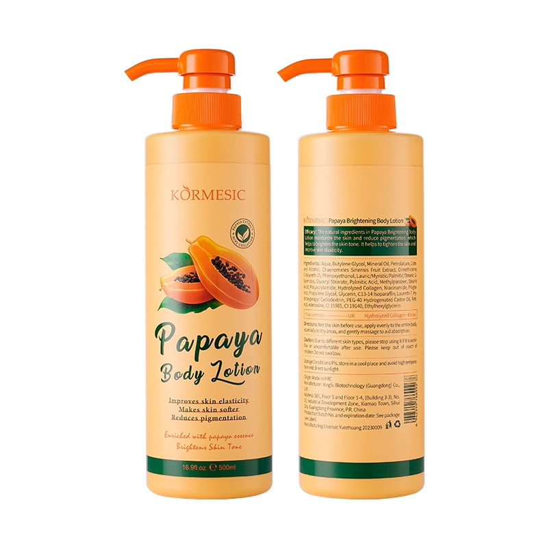 KORMESIC Papaya Brightening Body Lotion 500g Moisturizing and Hydrating ...