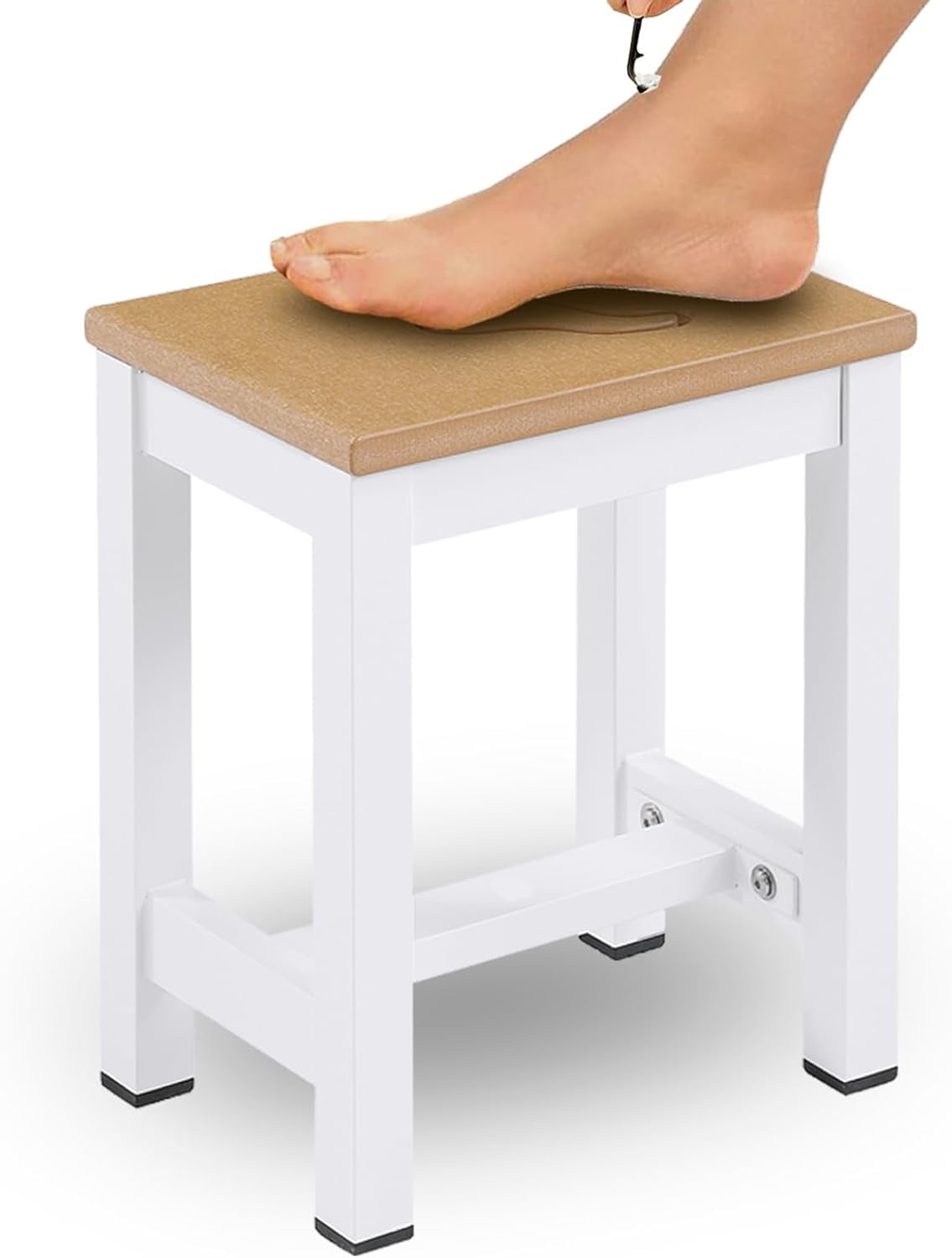 KORZEY Shower Stools for Bathroom,Full Waterproof Shower Bench with ...