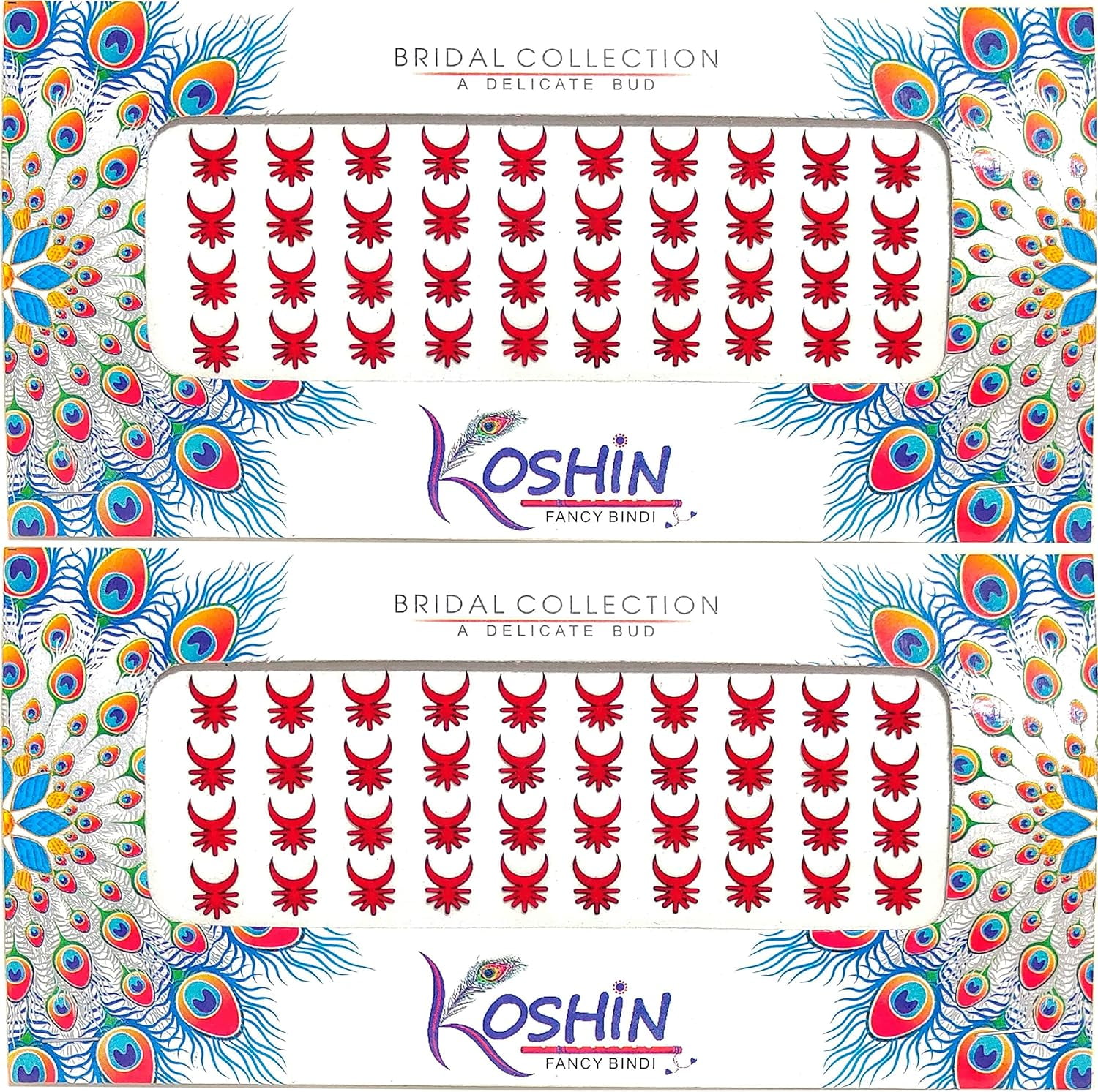 KOSHIN Red Color Half Moon Shape With Black Outline Large Size Per ...