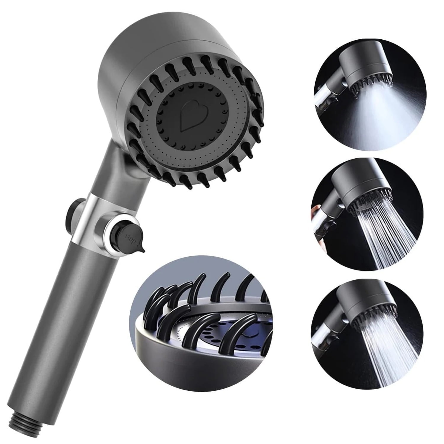KOSIY High Pressure Shower Head Massage Showerhead with Handheld, Power ...