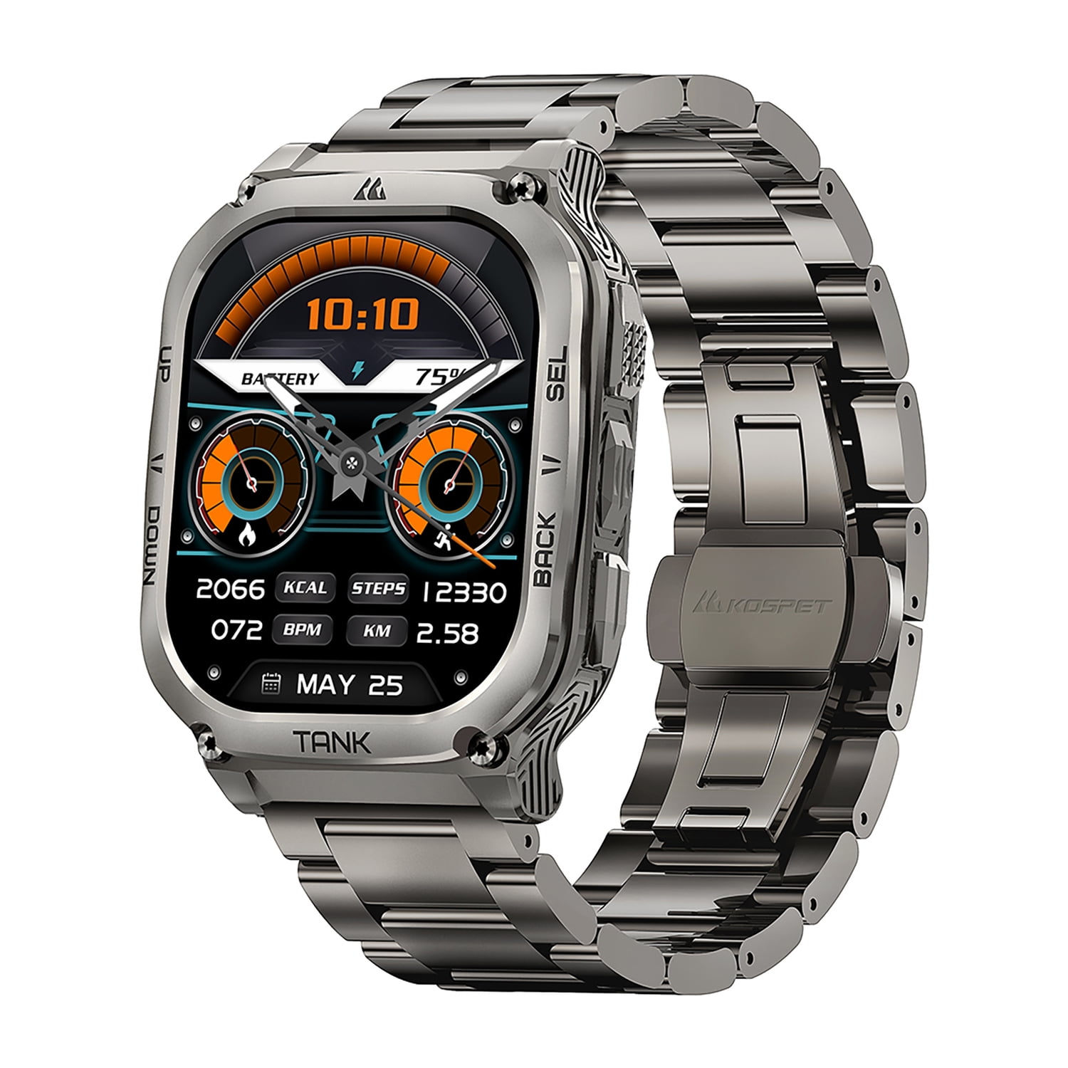KOSPET TANK M3 Special Edition 1.96-In.-AMOLED Smartwatch with ...