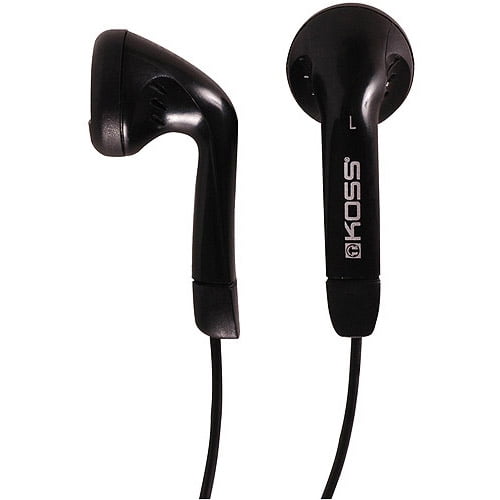 KOSS 191651 KE5 Earbuds (Black) - Walmart.com