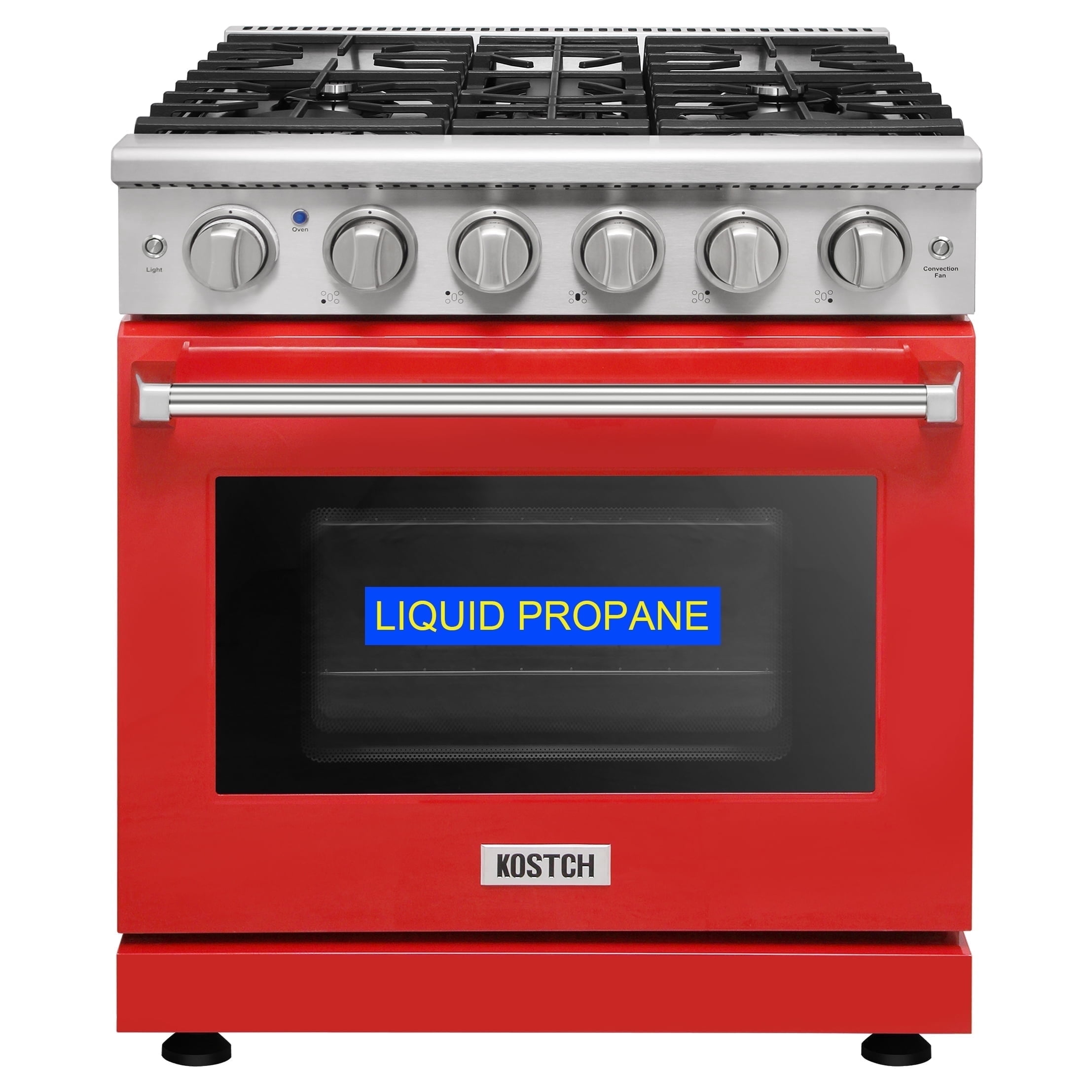 KOSTCH 30-in 5 Burners 4.55 Cu. Ft Convection Oven 110V Freestanding ...