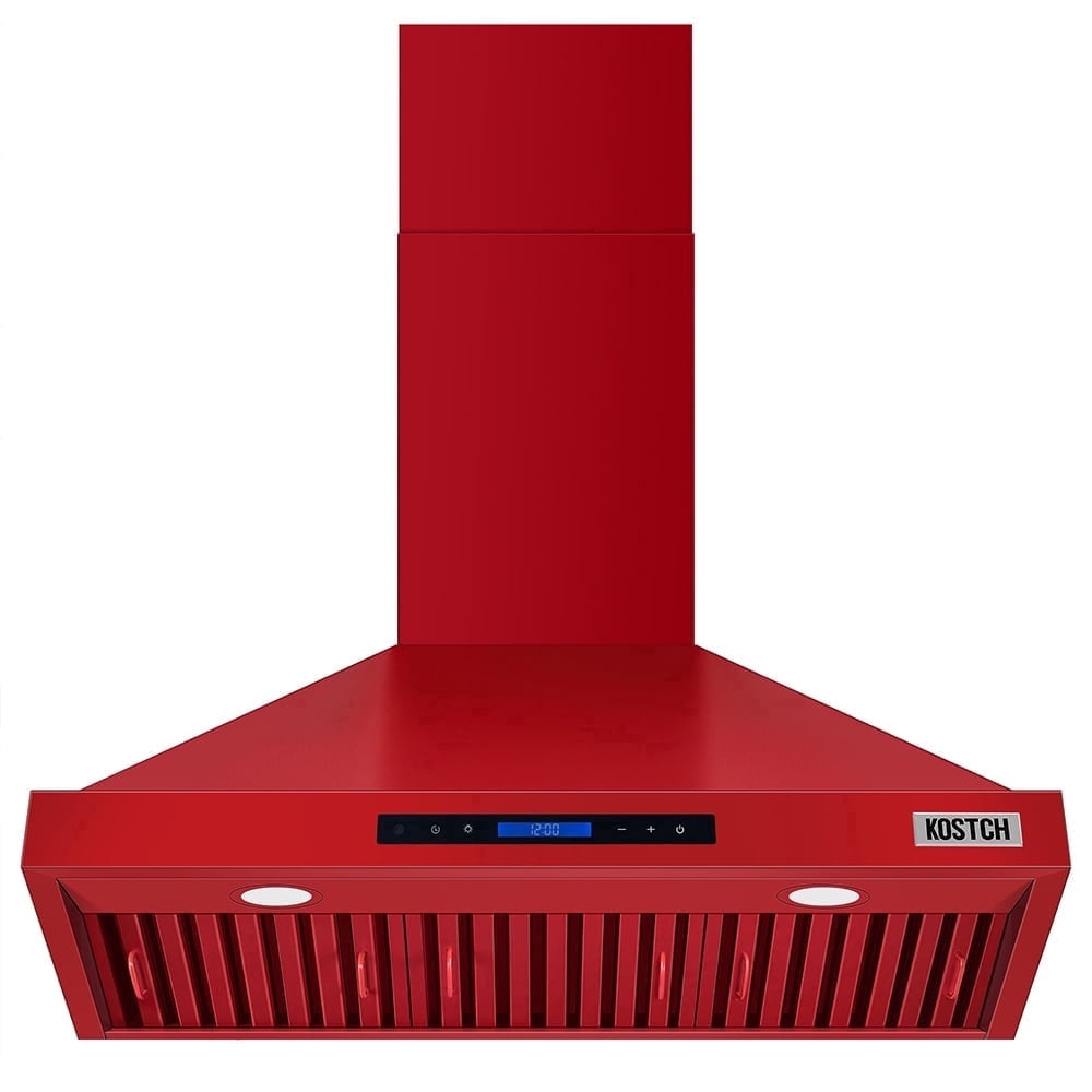 KOSTCH 36 inch Convertible Ducted Wall-Mount Range Hood, 600 CFM ...