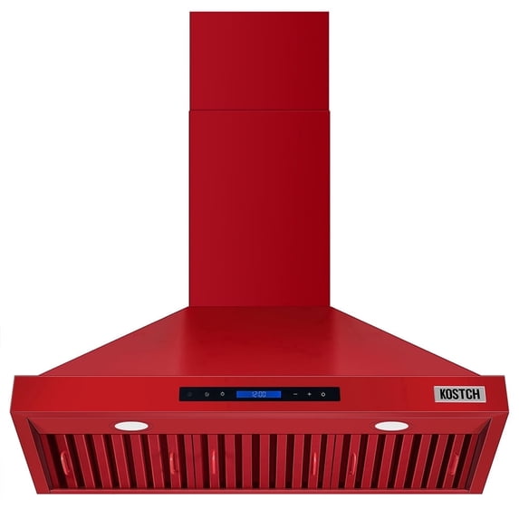 KOSTCH 36 inch Convertible Ducted Wall-Mount Range Hood, 600 CFM ...