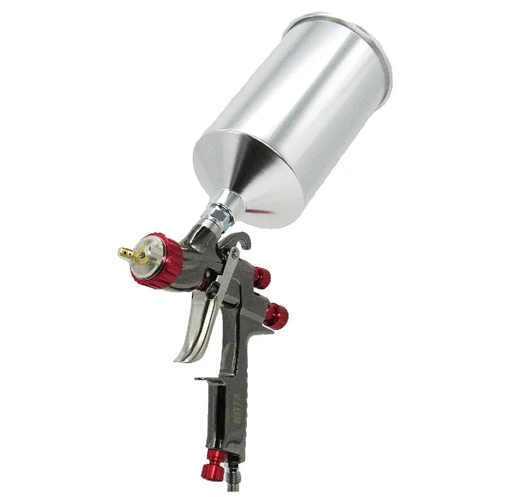 KOTA Paint Spray Gun LVLP 1.3mm or 1.4mm Nozzle with Aluminum Cup Size ...