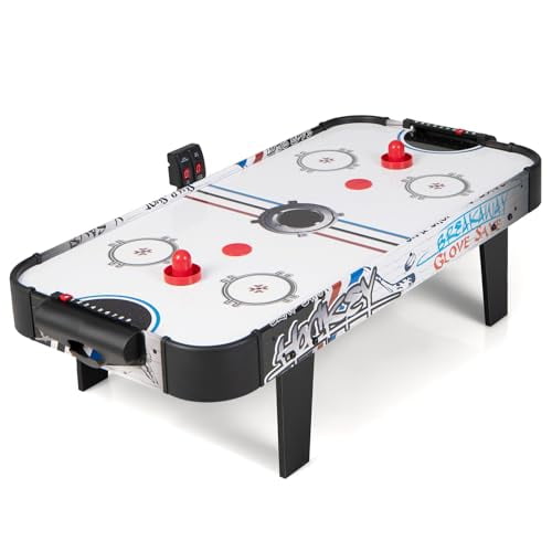 KOTEK Air Hockey Table, 42 Inch Air Hockey Arcade Table with 2 Pushers ...