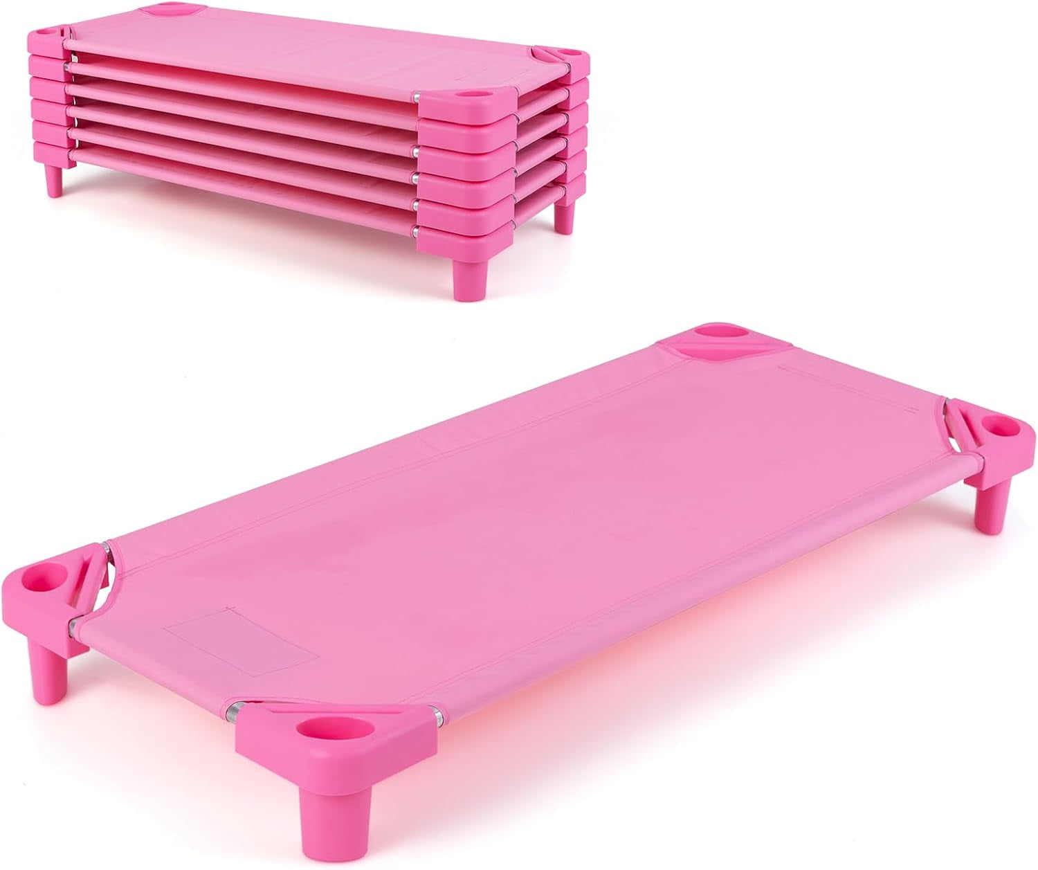 KOTEK Stackable Sleeping Daycare Cots for Kids, Portable Toddler Nap ...