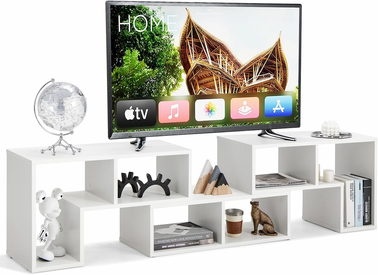 KOTEK TV Stand for 50 55 60 65 Inch TV, 3 Pieces Free Combination ...