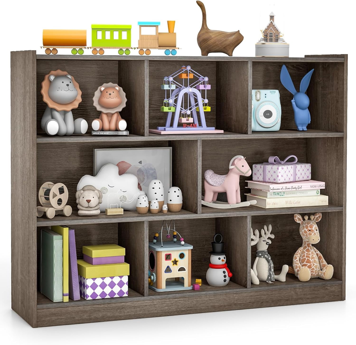 Stuffed Animal Storage KOTEK Toy Storage Organizer, 8 Cubby Kids ...
