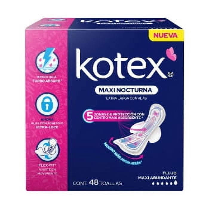 Kotex Towels Night Maxi Night towel 48 - Walmart.com