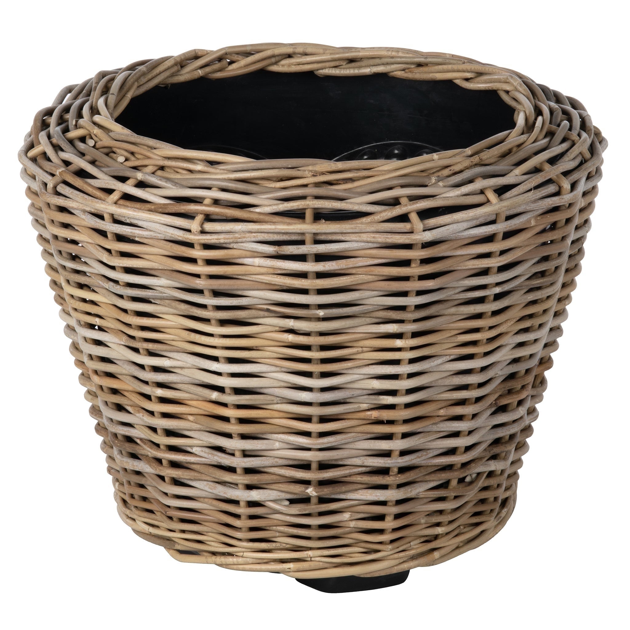 KOUBOO Rattan Planter Basket with Built-in Plastic Pot, Handwoven ...