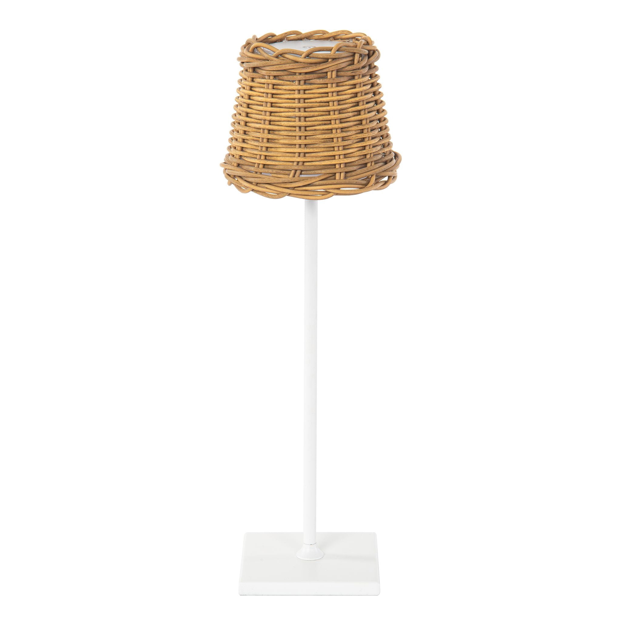 KOUBOO All Weather Wicker Rechargeable LED Table Lamp, Floor Lamp ...