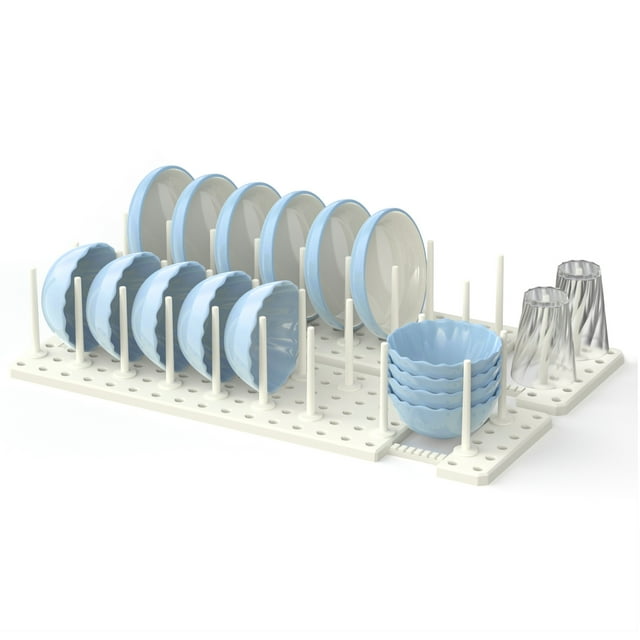 KOUPA Kitchen Pegboard Drawer Organizer for Dish Rack,Plate Cupboard ...