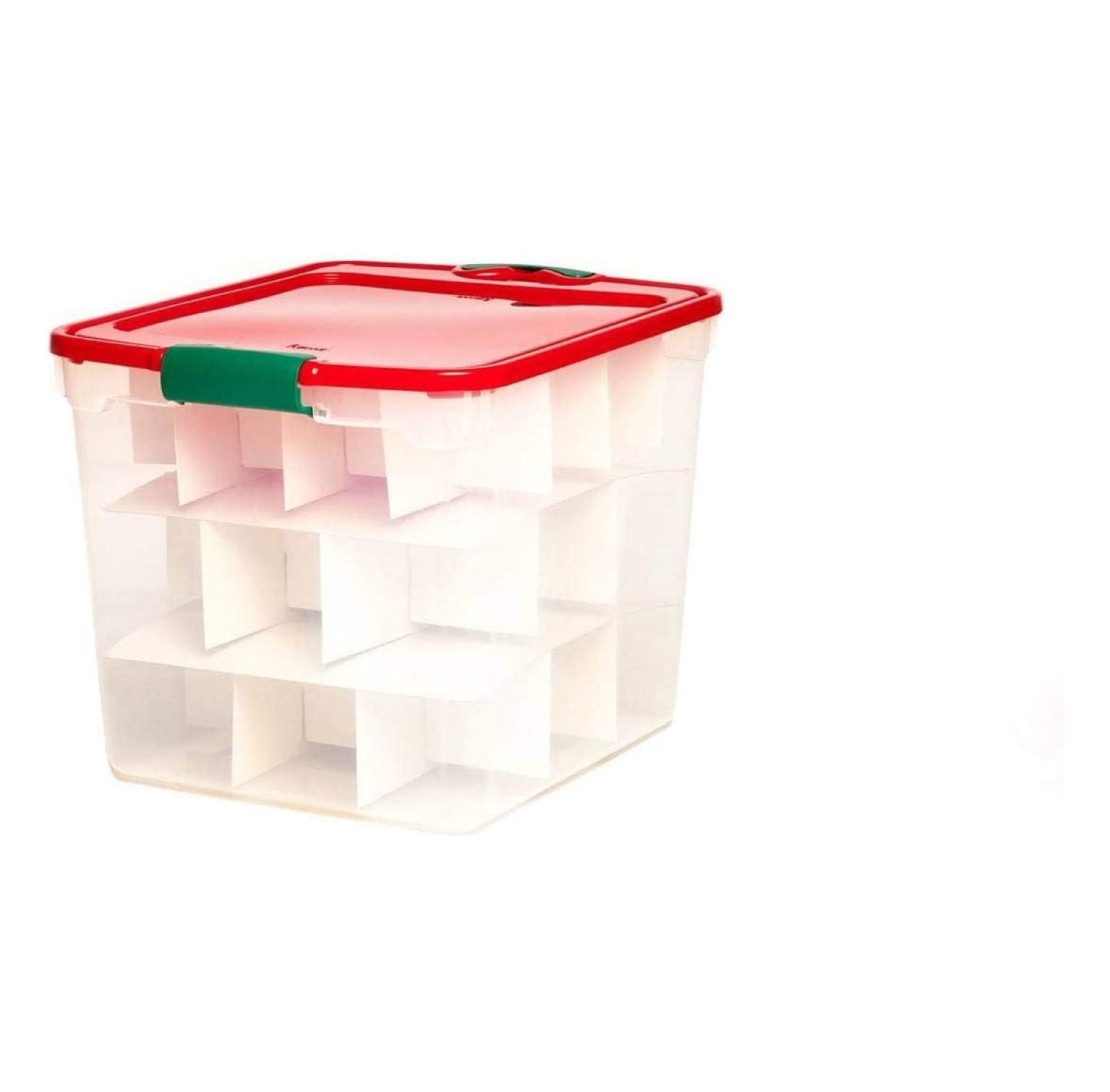 KOUROUU 31 Quart Medium Clear Plastic Holiday Storage Container with ...