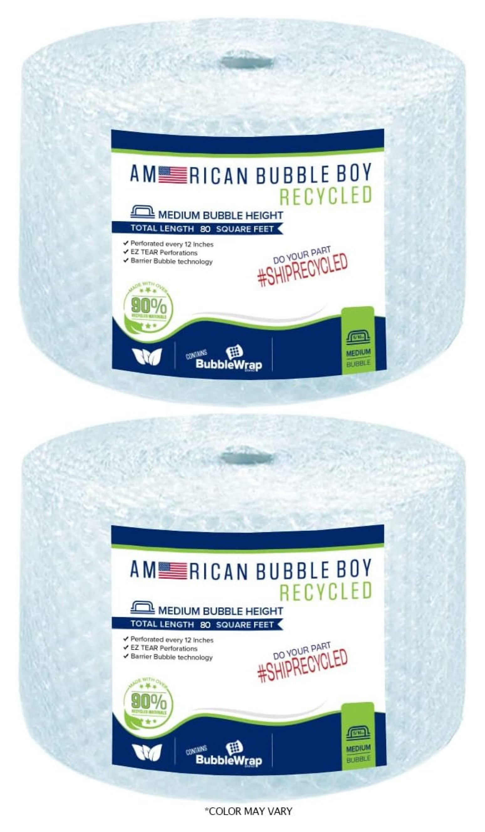KOUROUU 5/16 Medium Recycled Bubble Wrap - 2 Rolls - Walmart.com