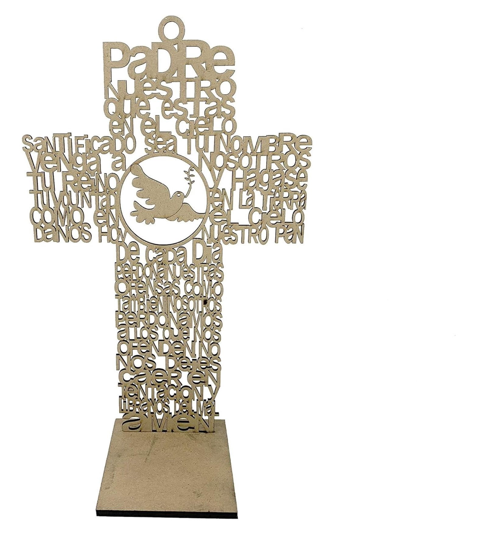 KOUROUU Wooden Religious Centerpiece Cross - Set of 4 Pieces ( - Cross ...