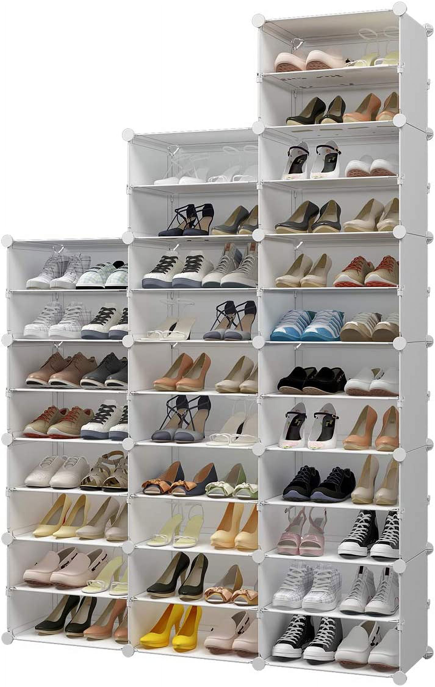 KOUSI 60-Pairs Shoe Organizer Shoe Rack Shoe Tower Storage Cabinet ...