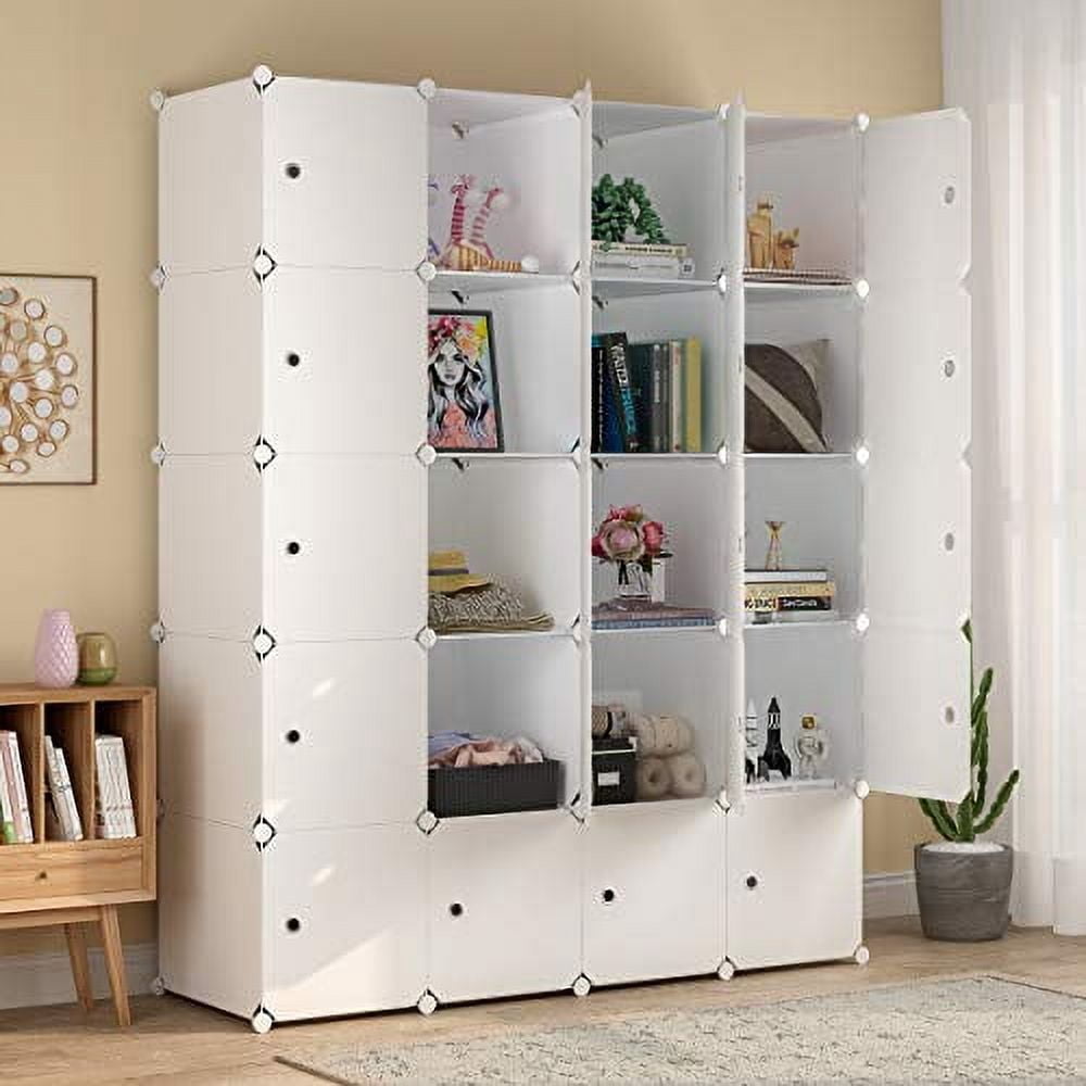 KOUSI Large Cube Storage - 14"x18" Depth Cube (20 Cubes) Organizer ...